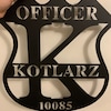 Personalized Police Sign for Home, Metal Wall Art, Police Officer Gifts ...