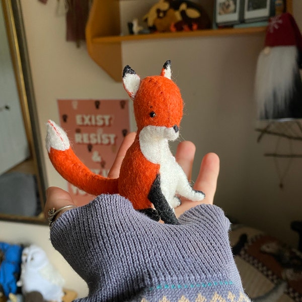 Woodland 3D Felt Red Fox PDF Pattern Download, Sewing Tutorial - Etsy