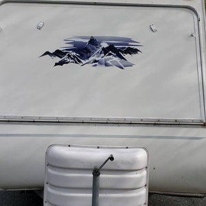 1 RV Trailer Motorcoach Mountain Scene Decal Graphic 930 - Etsy