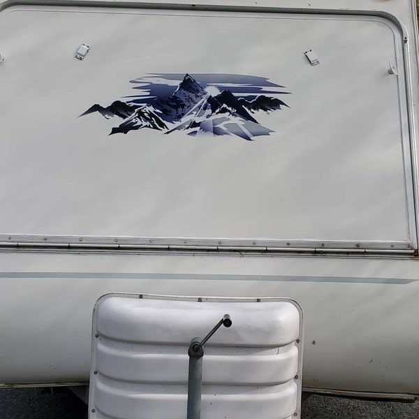 1 RV Trailer Motorhome Mountain Scene Decal Graphic -630-3 - Etsy