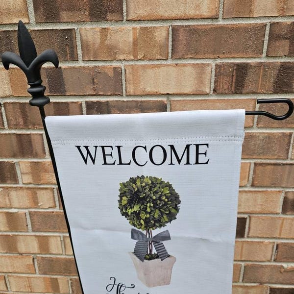 Personalized Flag, Monogram Garden Flags, Custom House Flag, Modern ...