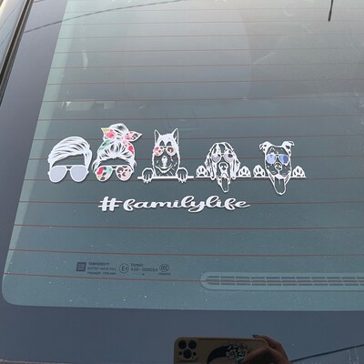 Family Life Decal, Momlife, Dadlife, Kidlife, Messybun, Car Decal - Etsy