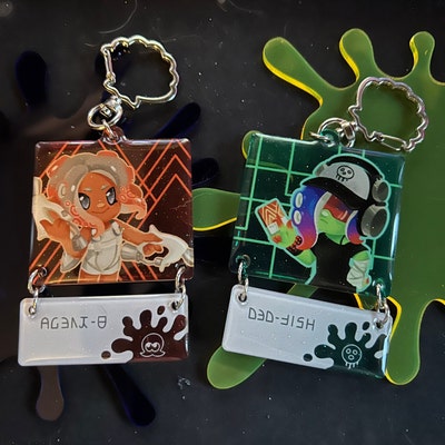 Splatoon Side Order Agent 8 Dedf1sh Color Chip Linked Glitter Epoxy ...
