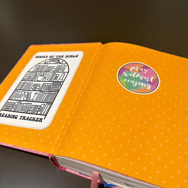 Bible Reading Tracker Sticker- for Bible Journaling and Note Taking ...
