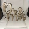 Dr and Mrs Sign 5in. Vintage Script Sweetheart Table Decor - Etsy