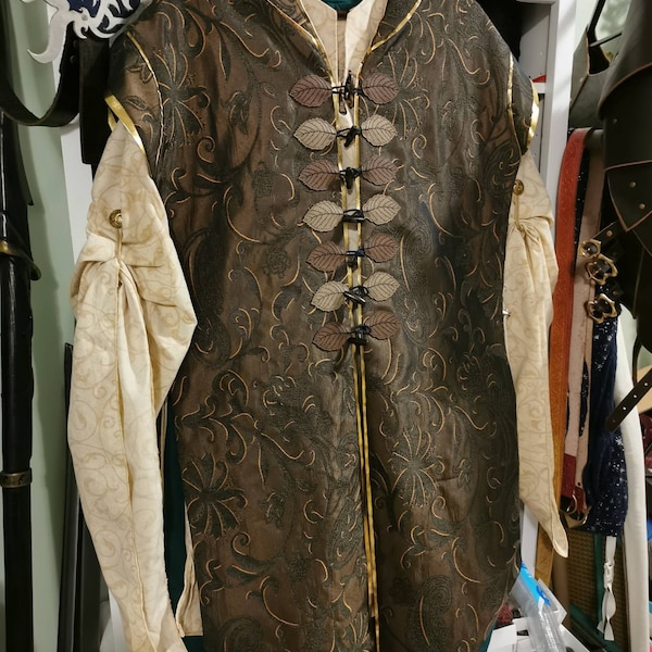 Men's Fantasy Tabard Vest With Lacing - PDF Pattern for Instant ...