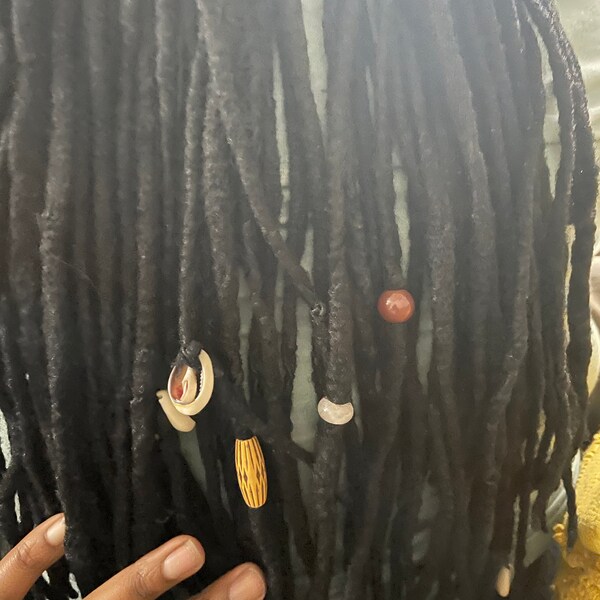 1 Bone Loc Dread Bead Melon Large Hole Bead Dreadlock Jewelry - Etsy