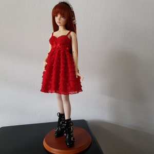 Cream & brown dress for bjd MSD and Tonner dolls | Etsy