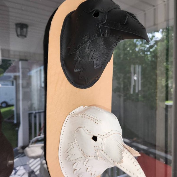 PDF Pattern Leather Raven Head Wall Mount - Etsy
