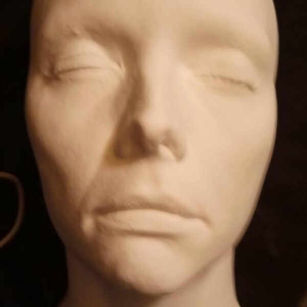 Life Mask TILDA SWINTON White Plastic Life Cast Lifecast Prosthetic ...