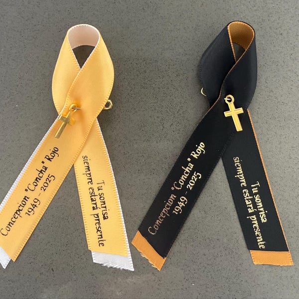 Custom Remembrance Ribbons Pinned and Ready to Wear , Lapel Ribbons ...