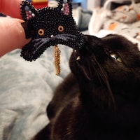 Bead Embroidery Kit on Art Canvas Cheshire Cat. Abris Art DIY Beadwork ...