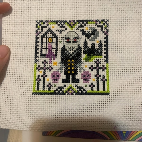 NOSFERATU VAMPIRE DRACULA Cross Stitch Pattern Pdf Download Gothic - Etsy