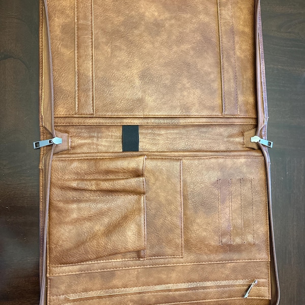 Personalized Leather Portfolio for Women, A4 Custom Journal Cover ...