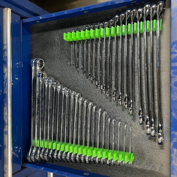 Pack of 25 Modular Tool Box Wrench Organizers (multiple Colors ...