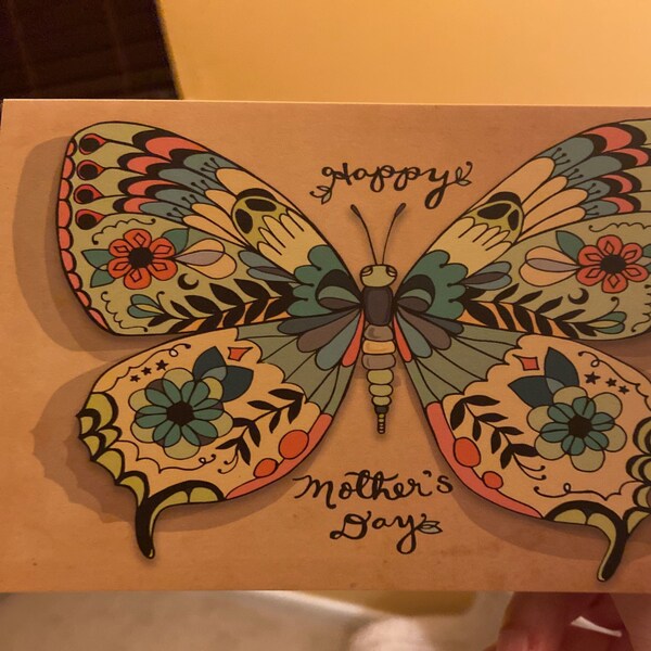Mother's Day Butterfly Greeting Card - Greeting Cards Mothers Day Card ...