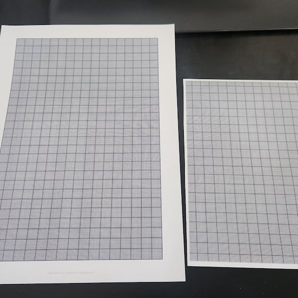 Printable Graph Paper, 1mm and 10mm/1cm Guideline Grid Template, Full ...