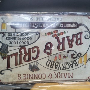 Custom Metal Craft Room Sign Personalized Made With Love Imagine Create ...