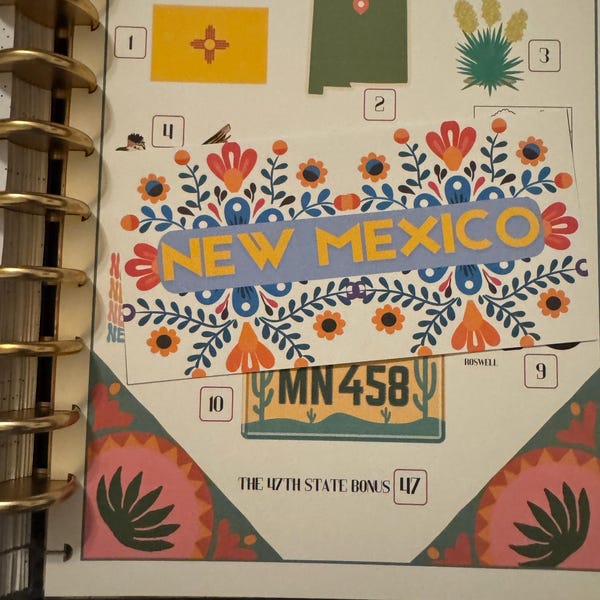 New Mexico the 47th State Savings Challenge and Cash Envelope - Etsy