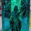 Blessed Mother Resin Wood Lamp,virgin Mary, Christian Art,christian ...