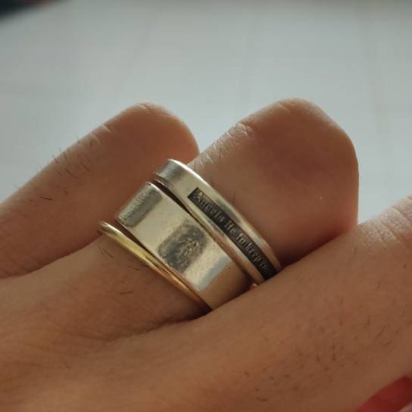 Silver Ring, Vintage Ring, Menly Ring, Mens Ring, Rustic Ring, Vintage ...