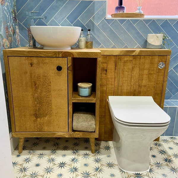 THE VANCOUVER / A Handmade Solid Wood Bathroom Cistern Housing. - Etsy UK