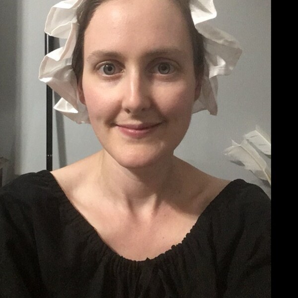 Woman's Ruffled Cap - Colonial - Etsy