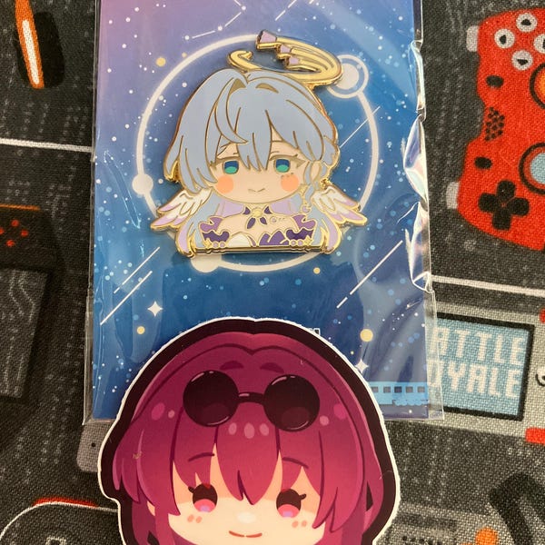 HSR Sunday and Robin Honkai Star Rail Hard Enamel Pin, Christmas Gift ...