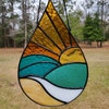 Celestial Sun and Moon Stained Glass Pattern, Stained Glass Pattern ...