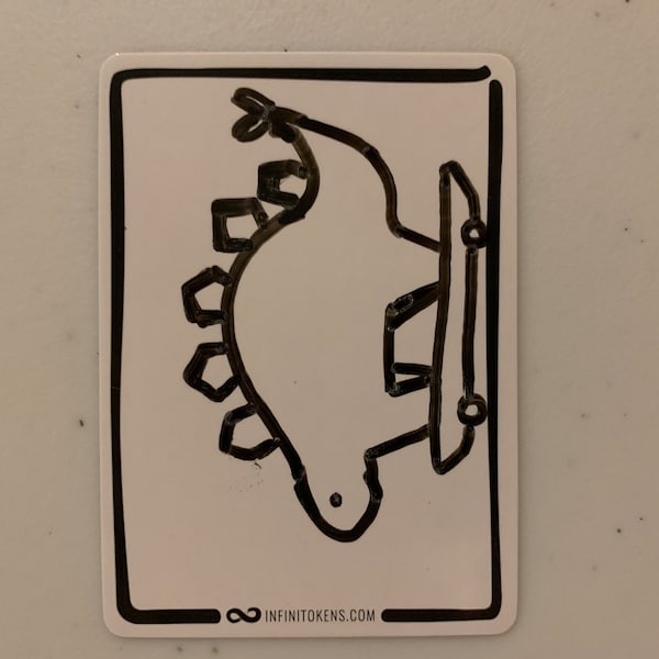 Infinitokens Dry Erase Cards/tokens - 25-pack (double-sided, Erasable ...