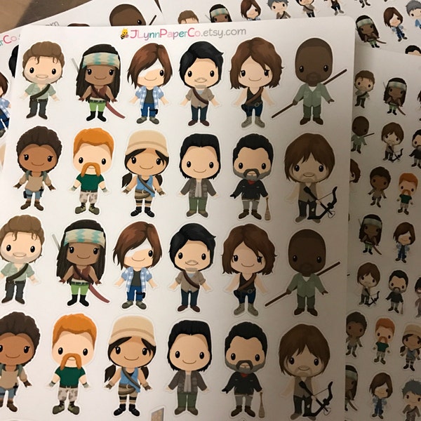 TWD Zombie Apocalypse Stickers - Etsy