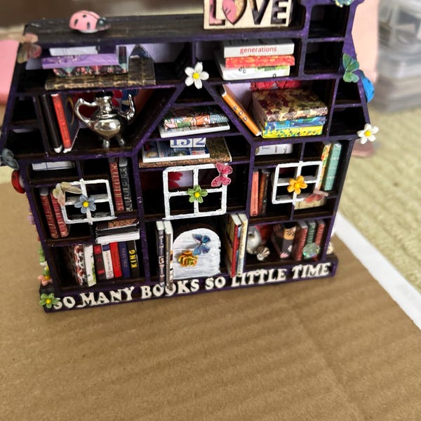 Miniature Bookshelf DIY Kits; Craft DIY Kit; Dollhouse Miniatures - Etsy