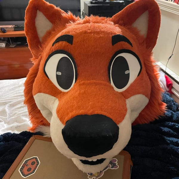 Toony Fox Fursuit Costume Expanding Foam Head Base - Etsy