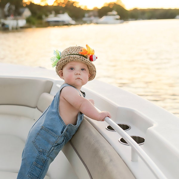 Baby Fishing Hat - Fishing Baby - Fisherman Hat - Newborn Fishing ...