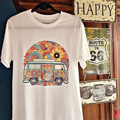 Hippie Van Png Hippie Groovy Van Clipart Sunset Retro Van Clipart ...