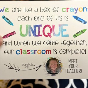 Scratch off Postcard Welcome Postcard for Students or Kids - Etsy