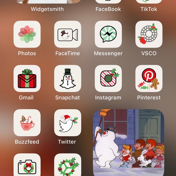 Christmas Aesthetic App Icons Christmas Apps Christmas Cheer App Icons ...