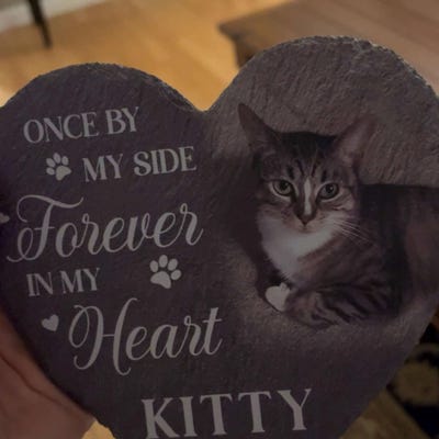 Custom Pet Memorial, Cat Memorial Stone, Custom Dog Memorial Slate, Pet ...