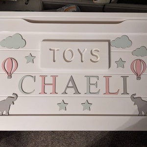 Personalised Toy Box Name & Embellishments. Pastel Name. Hot - Etsy UK