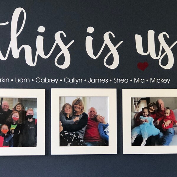 This is Us Vinyl Wall Decal - Family Names Vinyl Wall Decal - This is ...