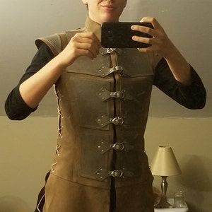 Reinforced Leather Surcoat for Men, Larp, Medieval - Etsy