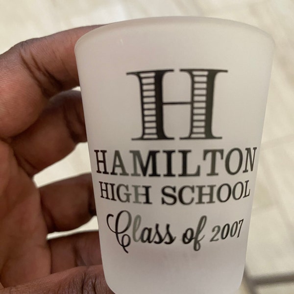 High School Reunion Shot Glasses, Class of 2016 Reunion, 10 Year ...