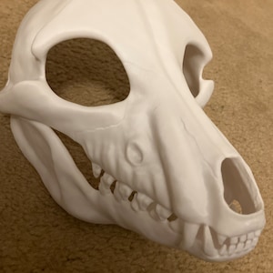 Toony Cat Feline Bone Skull Mask Movable Moving Hinge Jaw - Etsy Singapore