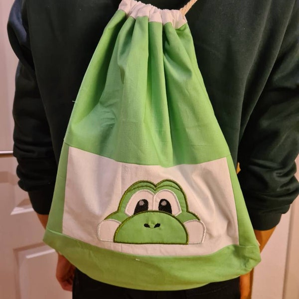 Yoshi Super Mario Head Applique Embroidery Design - Instant Download 12 ...