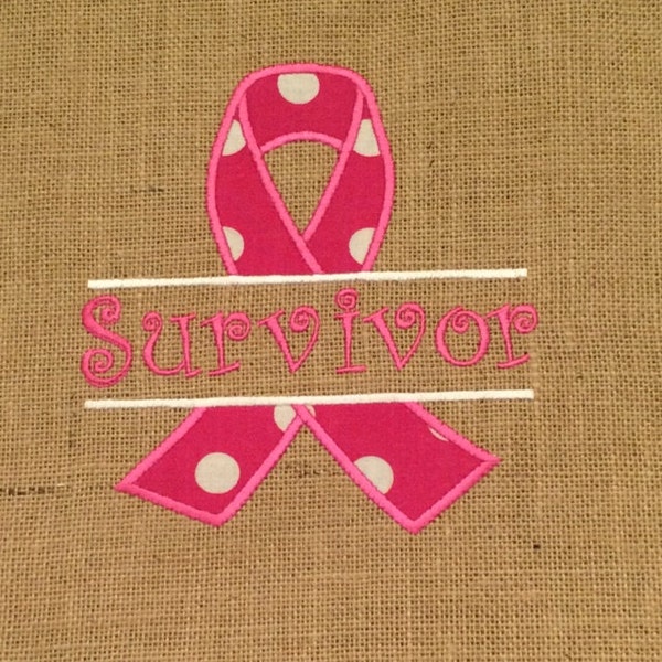 Split Awareness Ribbon Applique Machine Embroidery Design - 5 Sizes ...