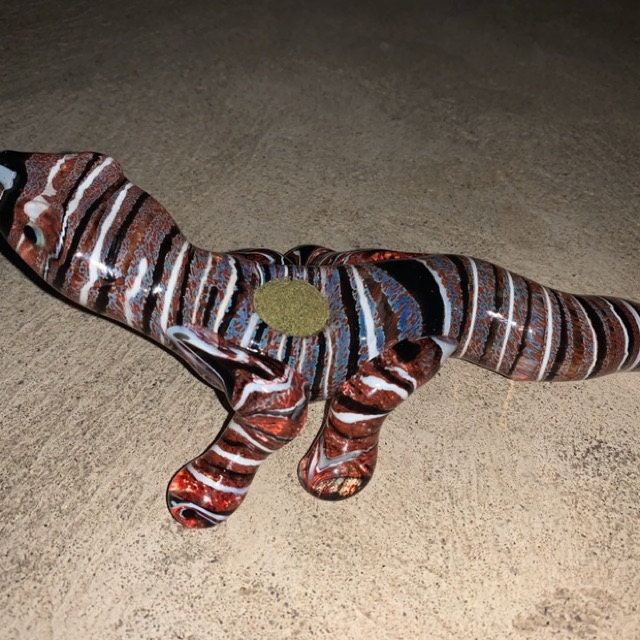 Glass Lizard Pipe | UV Glow | Color Changing | Unique Glass Art | Quick ...