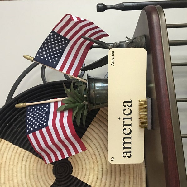 AMERICA Flash Cards LARGE Vintage Inspired Word Flashcard SET of 8 ...