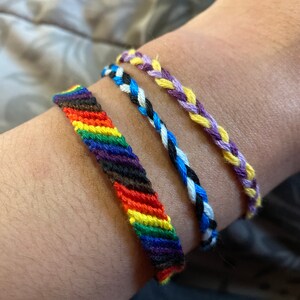 Kumihimo Japanese Braid Rainbow Friendship Bracelets Rope | Etsy