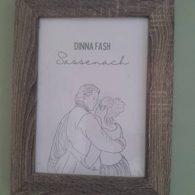 OUTLANDER Gift DINNA FASH Sassenach Scottish Gaelic Meaning Print ...