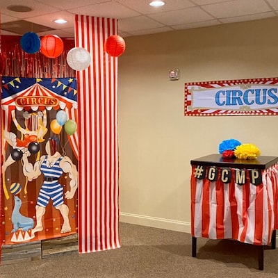 Circus Banner Carnival Sign Theme Party Decorations Party Favors - Etsy